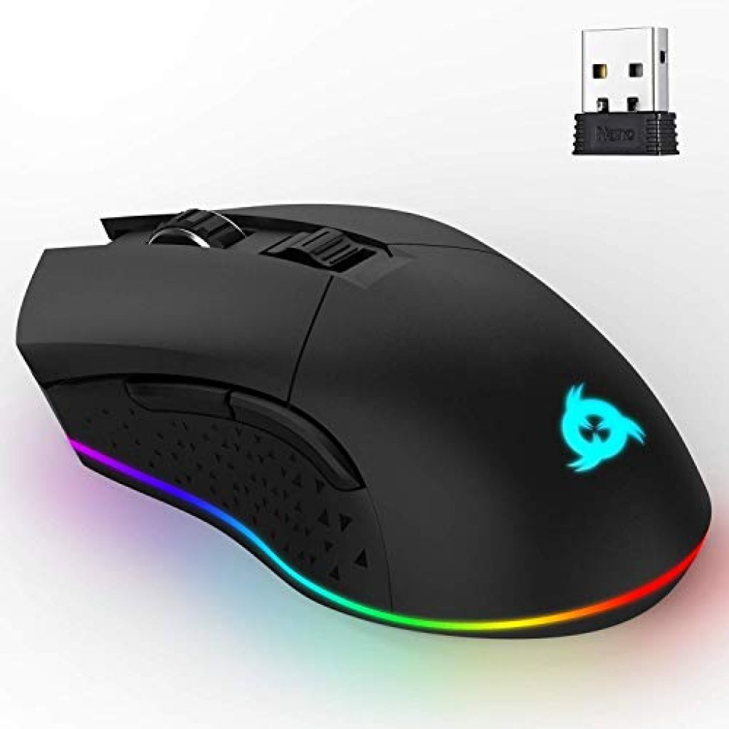 KLIM Blaze Rechargeable Wireless Gaming Mouse RGB + High-Precision ...